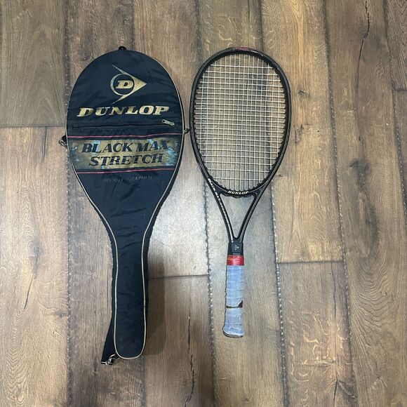 Dunlop | Games | Dunlop Black Max Midsize Graphiteglass Tennis Racquet ...